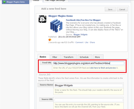Create a Facebook Fan Page for your Blog